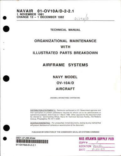 Organizational Maintenance with Illustrated Parts Breakdown for ...