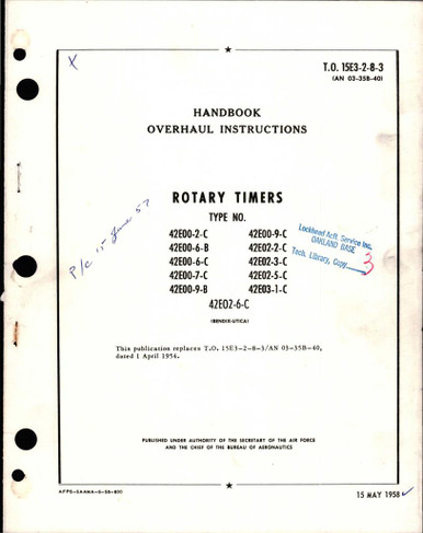Overhaul Instructions for Rotary Timers - AirCorps Library
