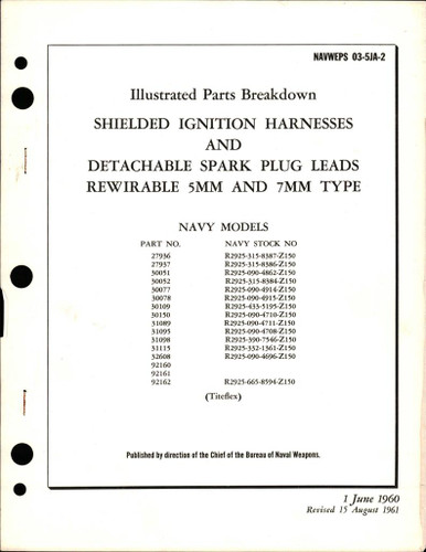 Illustrated Parts Breakdown for Shielded Ignition Harnesses and ...