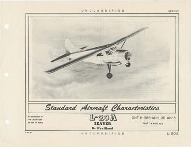 Standard Aircraft Characteristics for de Havilland L-20A Beaver ...