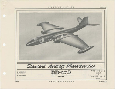 RB-57A Martin Canberra - Standard Aircraft Characteristics - AirCorps ...