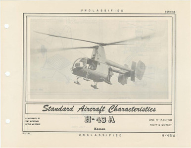 H-43A Kaman Huskie - Standard Aircraft Characteristics - AirCorps Library