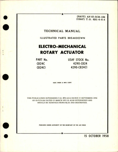 Illustrated Parts Breakdown for Electro-Mechanical Rotary Actuator ...