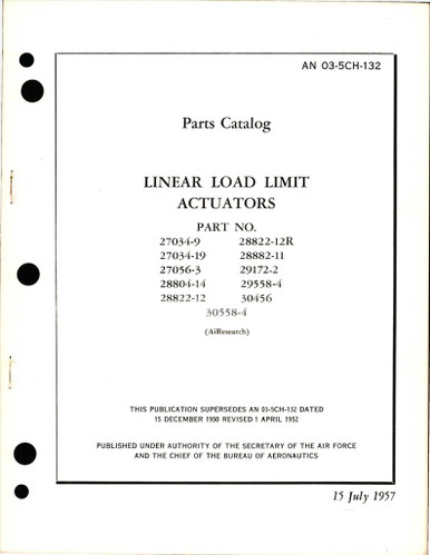 Parts Catalog for Linear Load Limit Actuators - AirCorps Library