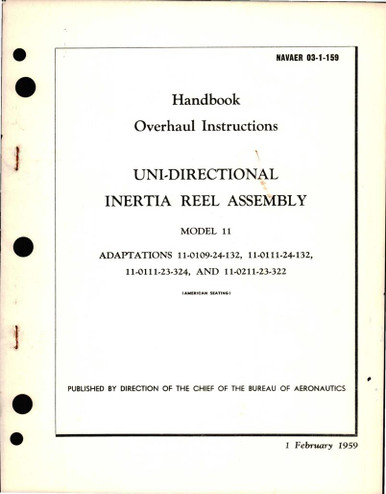 Overhaul Instructions for Uni-Directional Inertia Reel Assembly - Model ...