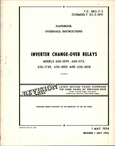Overhaul Instructions for Inverter Change-Over Relays - AirCorps Library