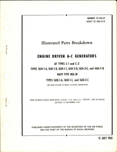 Illustrated Parts Breakdown for Engine Driven A-C Generators - AF Types ...