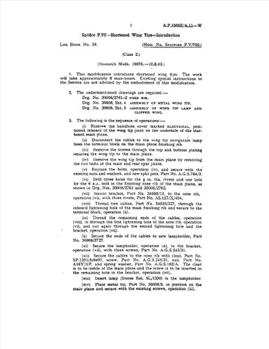 Spitfire F.VC Shortened Wing Tips Introduction - AirCorps Library