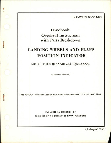 Overhaul Instructions with Parts Breakdown for Landing Wheels and Flaps ...
