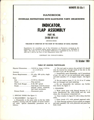 Overhaul Instructions with Illustrated Parts Breakdown for Flap ...
