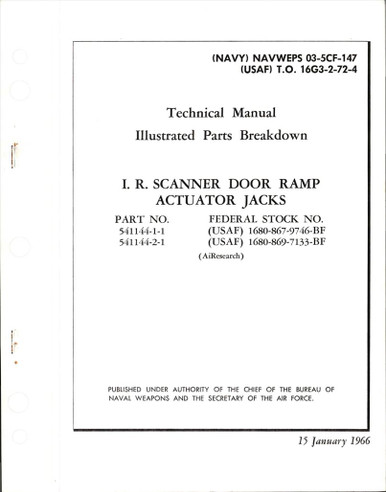 Illustrated Parts Breakdown for I.R. Scanner Door Ramp Actuator Jacks ...