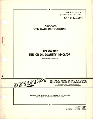 Revision to Overhaul Instructions for Fuel or Oil Quantity Indicator - AirCorps Library