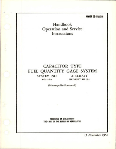Operation and Service Instructions for Capacitor Type Fuel Quantity ...