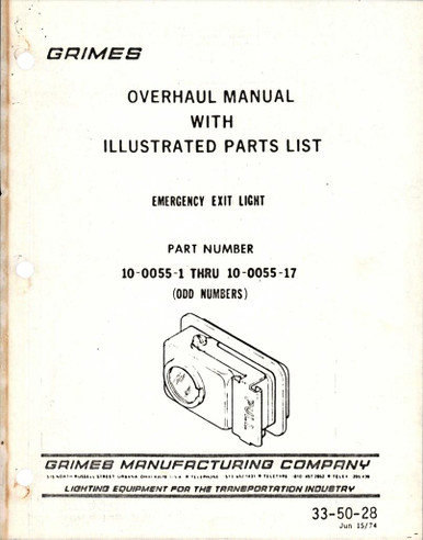 Overhaul with Illustrated Parts List for Emergency Exit Light - Parts ...