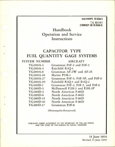 Operation and Service Instructions for Capacitor Type Fuel Quantity ...