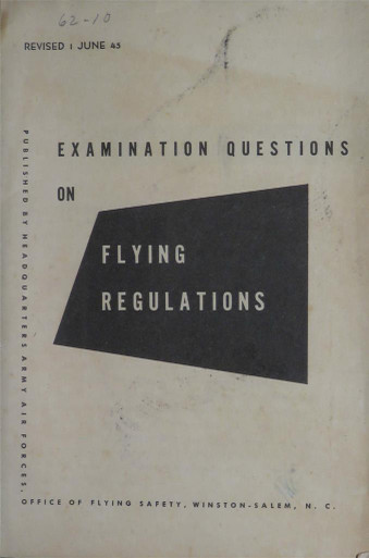 Examination Questions on Flying Regulations - AirCorps Library