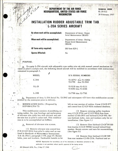 Installation of Rudder Adjustable Trim Tab for L-20A [oct3stojgr1 ...