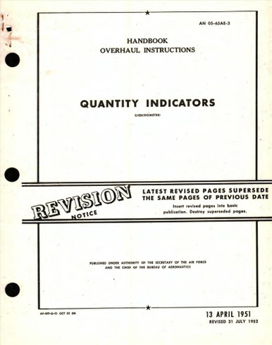 Overhaul Instructions for Liquidometer Quantity Indicators - AirCorps Library