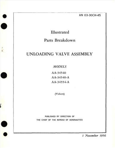 Overhaul Instructions for Unloading Valve Assembly Models AA-34540, AA ...