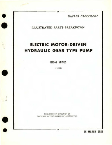 Illustrated Parts Breakdown for Electric Motor-Driven Hydraulic Gear ...