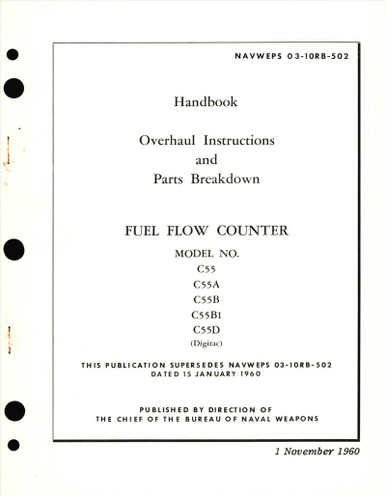 Overhaul Instructions with Parts Breakdown for Fuel Flow Counter Model ...