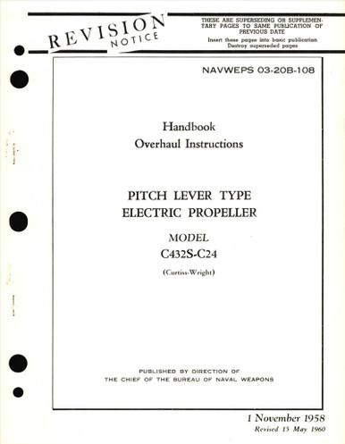 Overhaul Instructions for Pitch Lever Type Electric Propeller Model ...