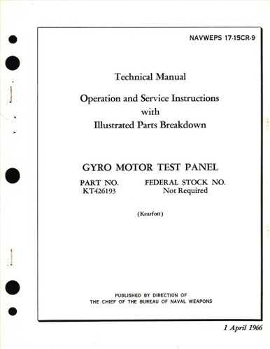 Operation and Service Instructions with Illustrated Parts Breakdown for ...