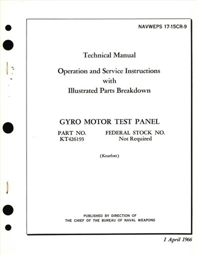 Operation and Service Instructions with Illustrated Parts Breakdown for ...