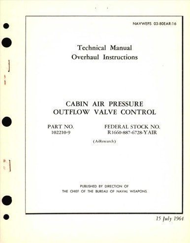 Overhaul Instructions for Cabin Air Pressure Outflow Valve Control Part ...