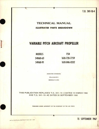 Illustrated Parts Breakdown for Variable Pitch Aircraft Propeller ...