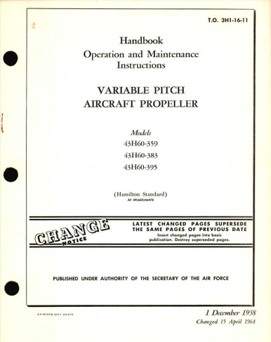 Operation and Maintenance Instructions for Variable Pitch Aircraft ...