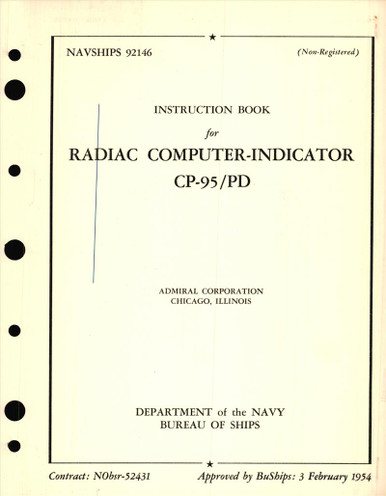 Instruction Book for Radiac Computer-Indicator CP-95-PD - AirCorps Library