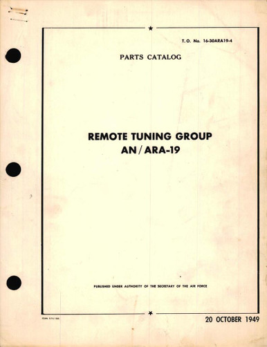 Parts Catalog for Remote Tuning Group AN ARA-19 - AirCorps Library
