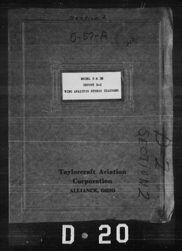 Wing Analysis Stress Diagrams for Model D & DN - AirCorps Library