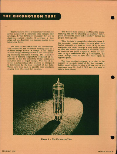 The Chronotron Tube - AirCorps Library