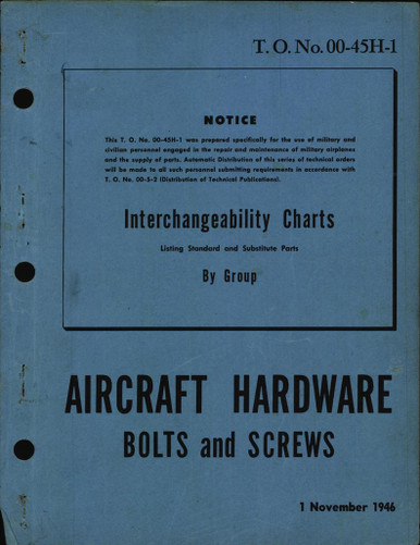 Interchangeability Charts - Aircraft Hardware Bolts and Screws ...