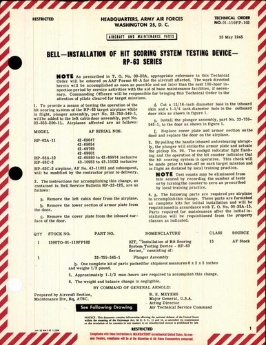 Installation of Hit Scoring System Test Device - AirCorps Library