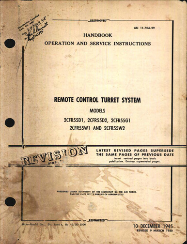 Operation and Service Instructions for Remote Control Turret System ...