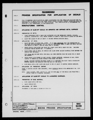 Application of Decals - AirCorps Library
