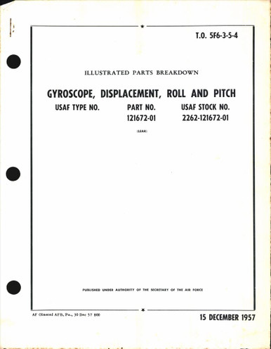 Illustrated Parts Breakdown for Gyroscope, Displacement, Roll and Pitch ...