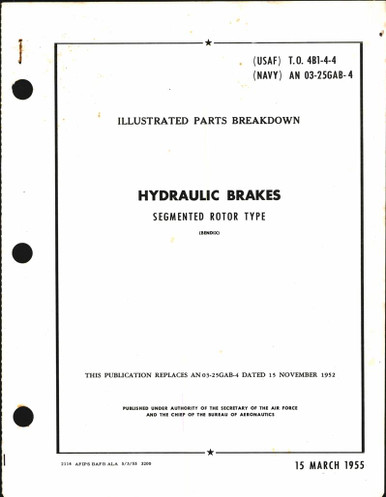 Illustrated Parts Breakdown for Hydraulic Brakes Segmented Rotor Type ...