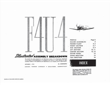 Illustrated Assembly Breakdown - F4U-4 - AirCorps Library