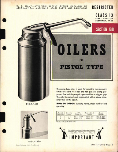 Oilers, Pistol Type - AirCorps Library