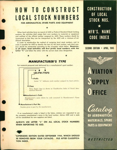 How to Construct Local Stock Numbers for Aeronautical Spare Parts and ...
