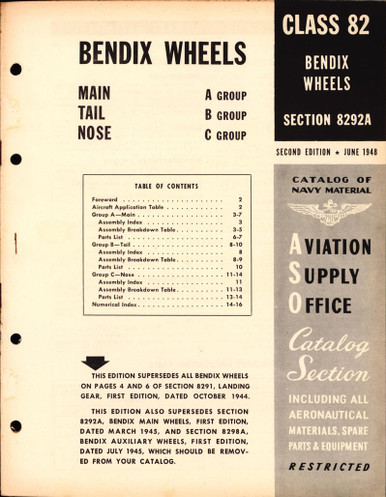 Bendix Wheels for Main, Tail and Nose - AirCorps Library