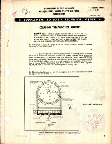 Supplement to Basic Technical Order; Corrosion treatment for Aircraft ...