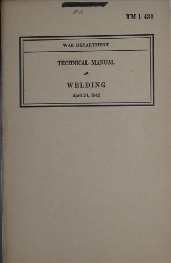 Technical Manual; Welding - AirCorps Library