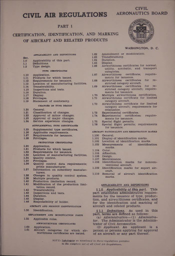 Civil Air Regulations and Flight Standards for Pilots - AirCorps Library