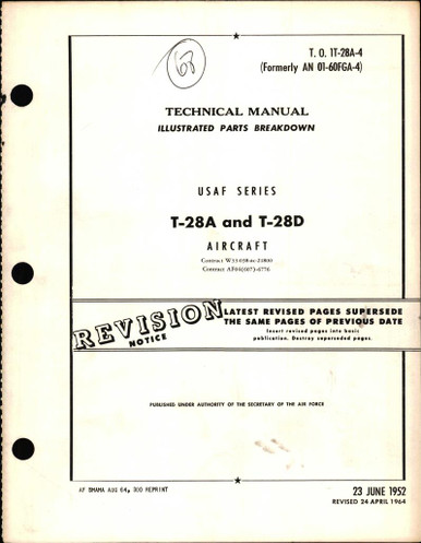 Illustrated Parts Breakdown for T-28A and T-28D - AirCorps Library