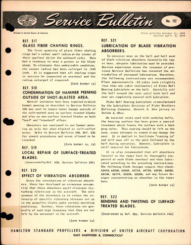 Glass Fiber Chafing Rings, Ref 517 - AirCorps Library